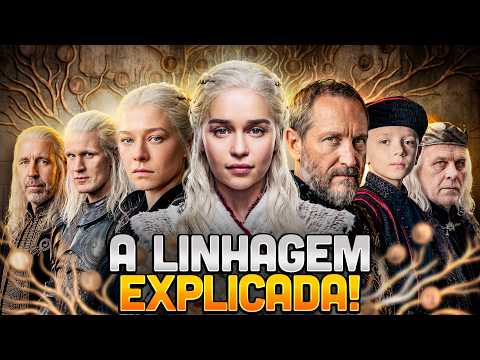 ÁRVORE GENEALÓGICA COMPLETA DA FAMÍLIA TARGARYEN DE HOUSE OF THE DRAGON A GAME OF THRONES!