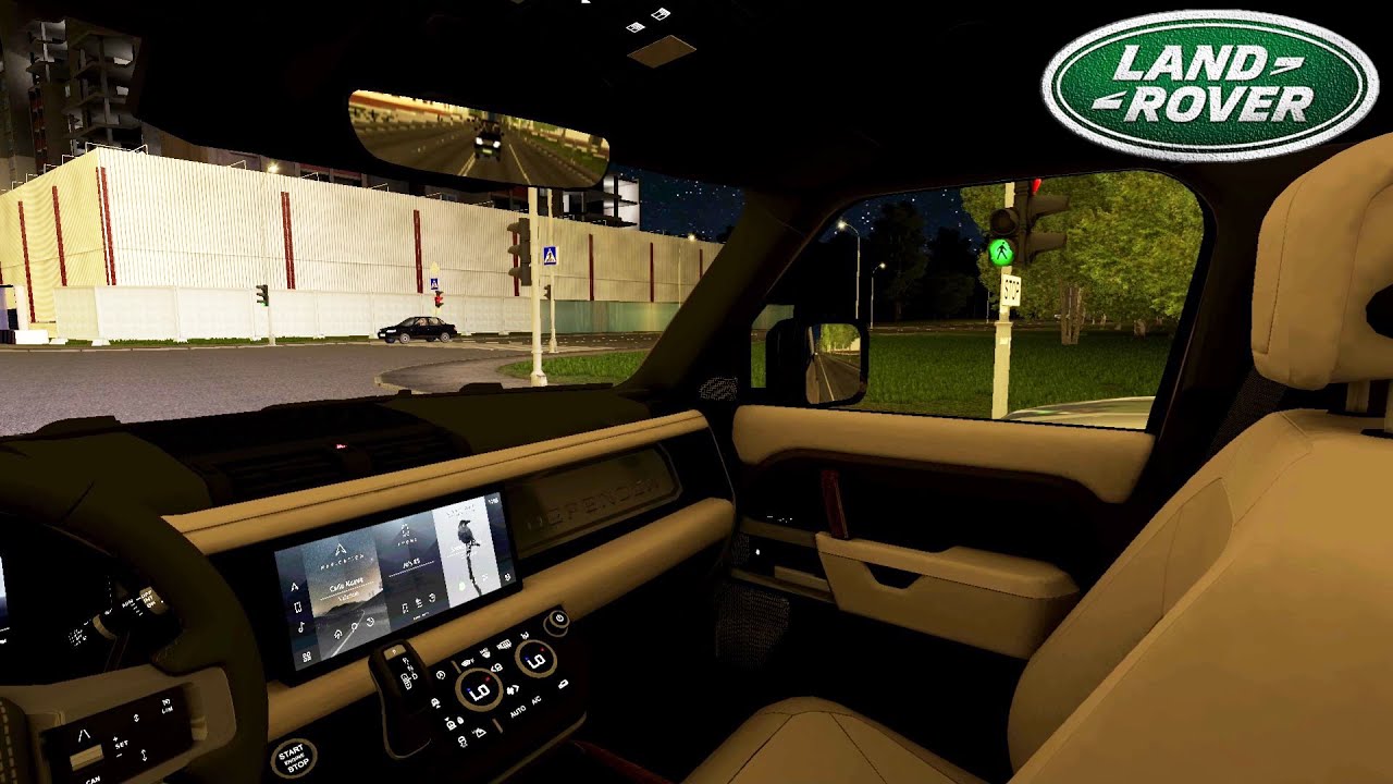 City Car Driving - Land Rover Defender l Night Drive - YouTube