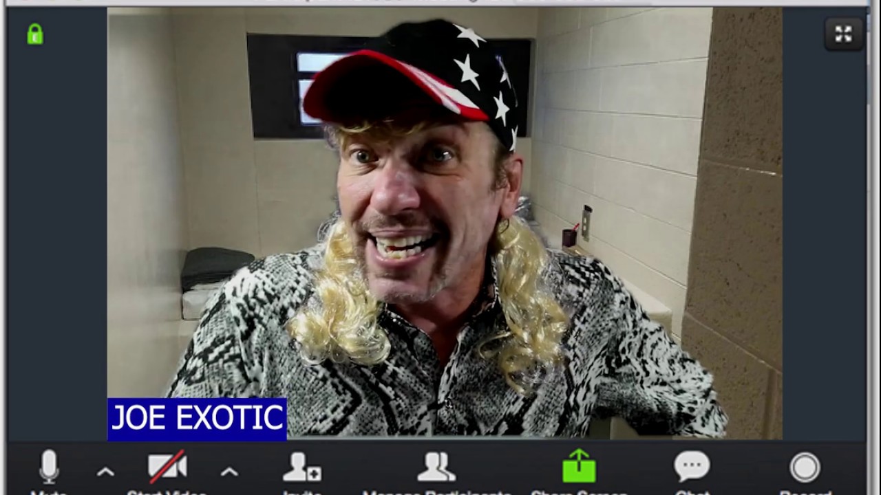 Zoom call with Joe Exotic and the Tiger King cast - YouTube