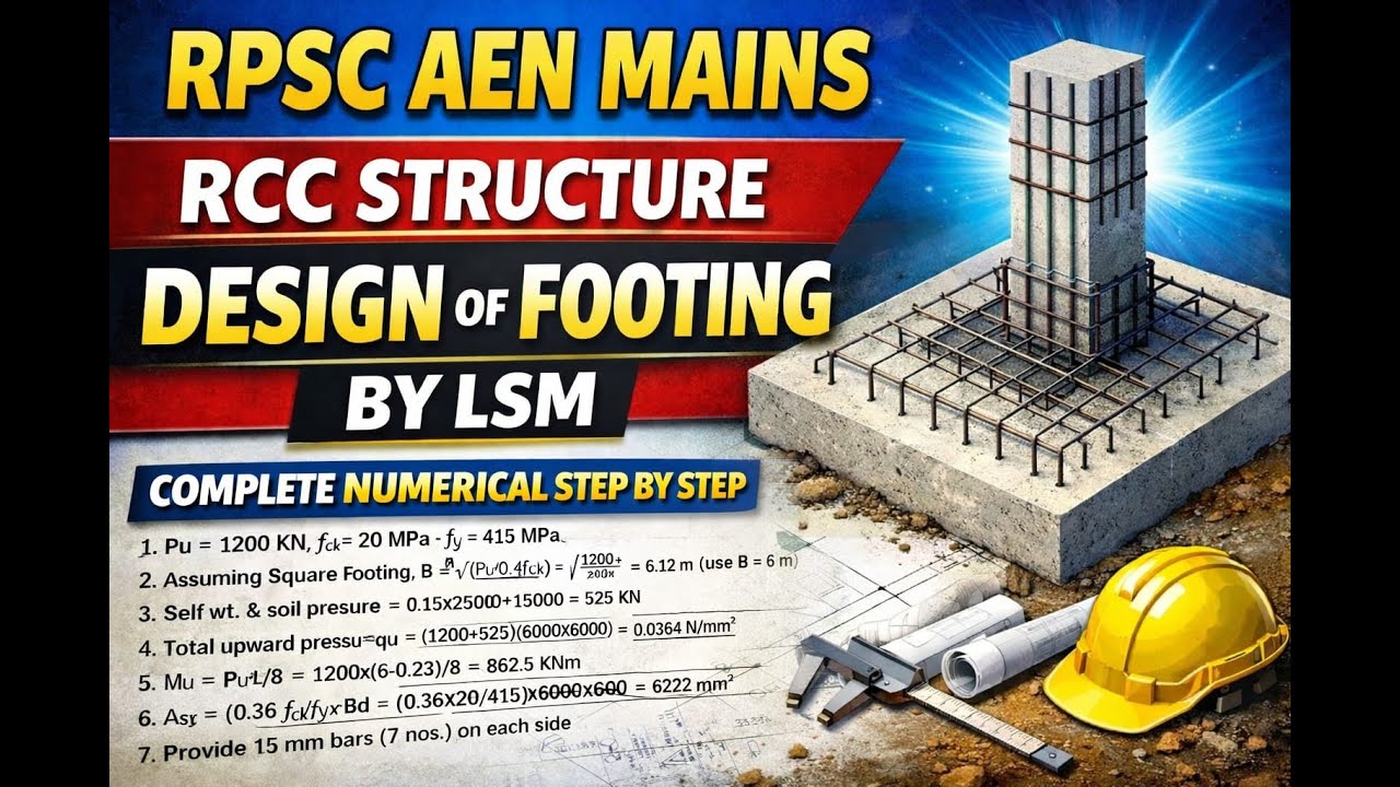 "Desigen of Footing"|RCC Structure|RPSC AEN" - YouTube