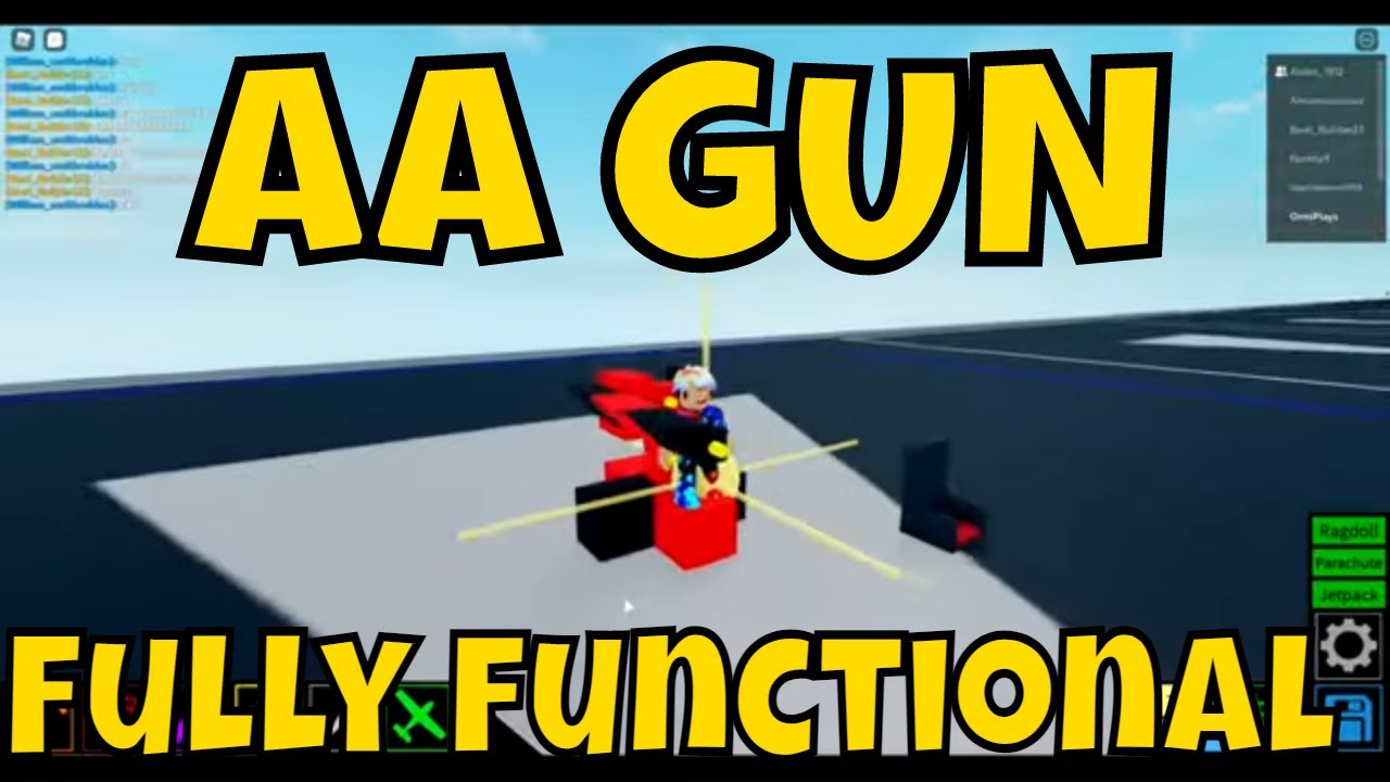 Roblox AA Gun Tutorial! (Roblox Plane Crazy) - YouTube