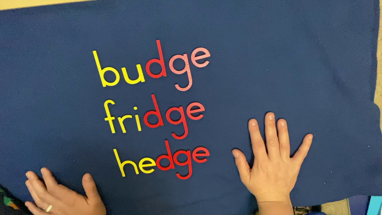 Spelling: dge and ge - YouTube