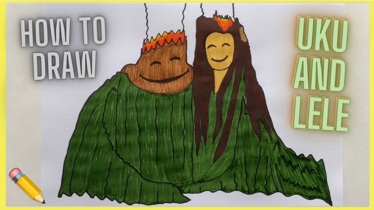 How to draw Uku and Lele from Lava ️ I lava you - YouTube