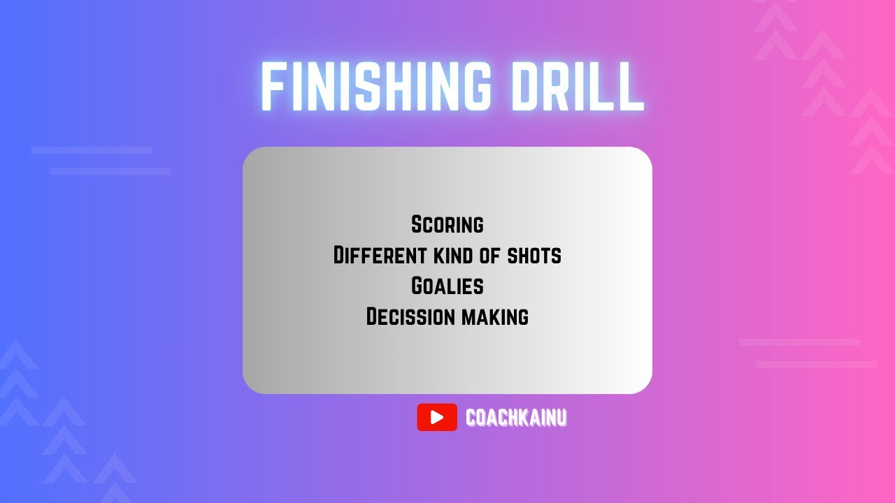 Finishing drill with 4 shots - YouTube