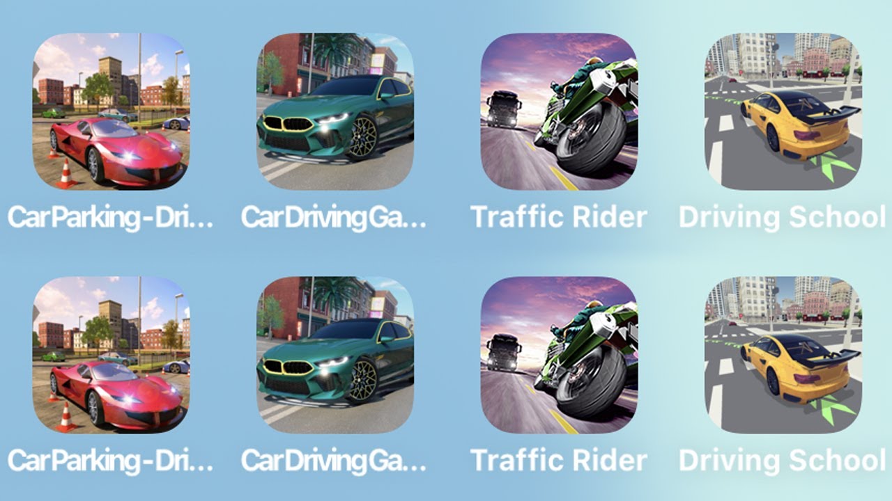 Car Parking Driving School, Car Driving Games, Traffic Rider and More ...