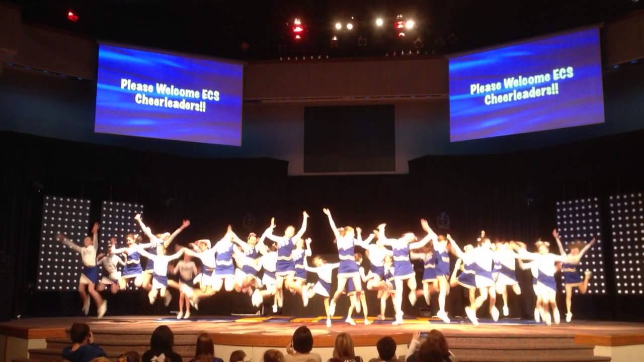 ECS Pep Rally Cheer Routine - YouTube
