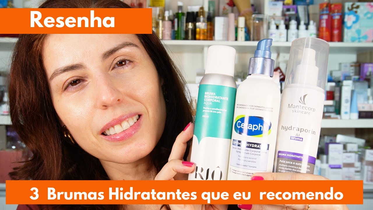 3 brumas hidratantes corporais: Riô Skinlab, Hydraporin AI e Cetaphil ...