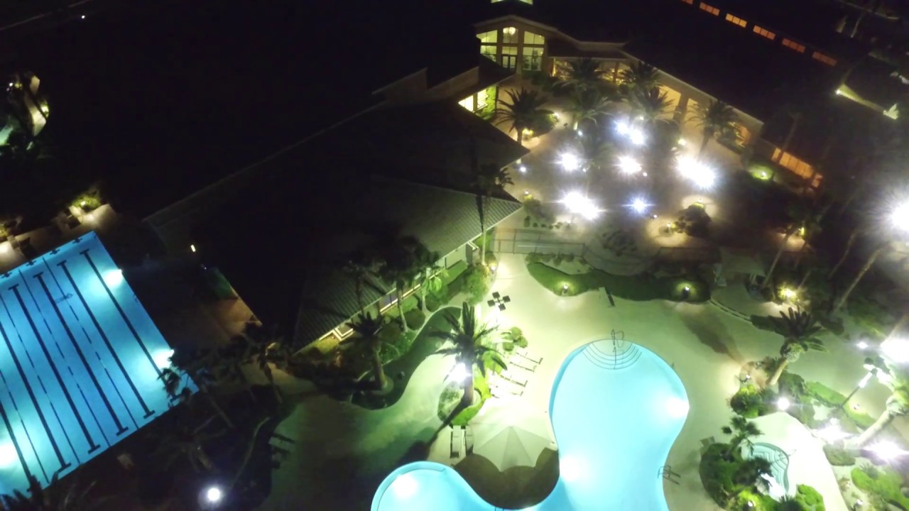 Rhodes Ranch pool at night. Las Vegas, NV - YouTube