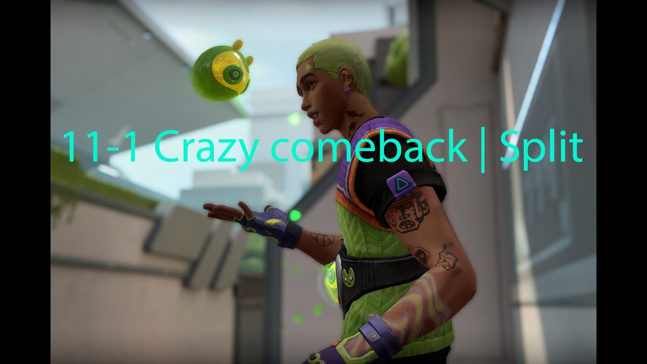 1-11 crazy comeback on split (Gekko lineups) | Valorant - YouTube