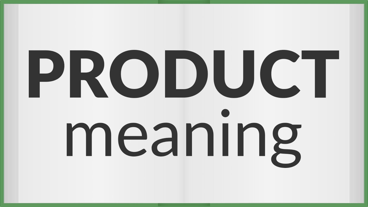 Product | meaning of Product - YouTube