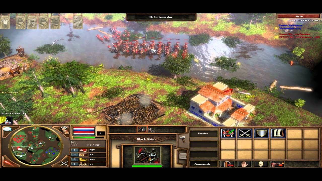 AoE3: Dutch vs. Ottoman on Bayou - YouTube