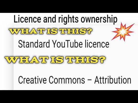 What is standard YouTube license and creative commons attribution in ...