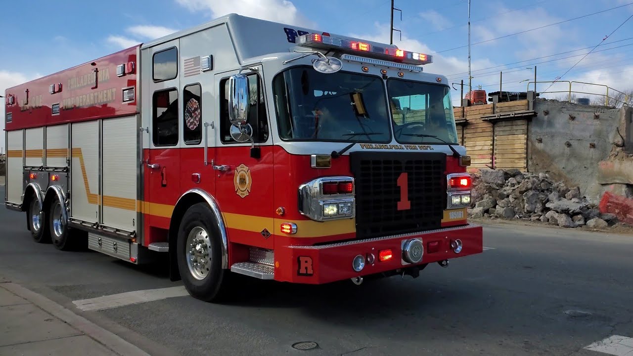 PFD Rescue 1 Responding (EQ, Horn, Wail, Yelp, Priority) - YouTube