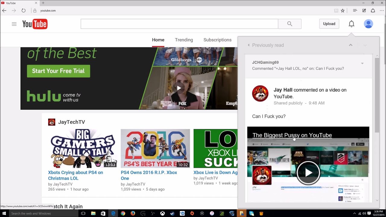JayTechTV be flagging and Snitching - YouTube