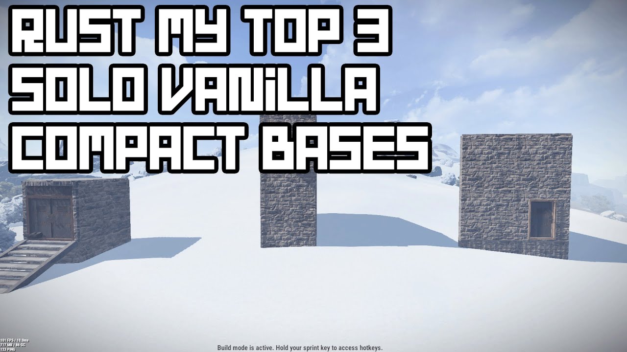 Rust Bases | 3 Best Compact Solo Vanilla Bases - YouTube