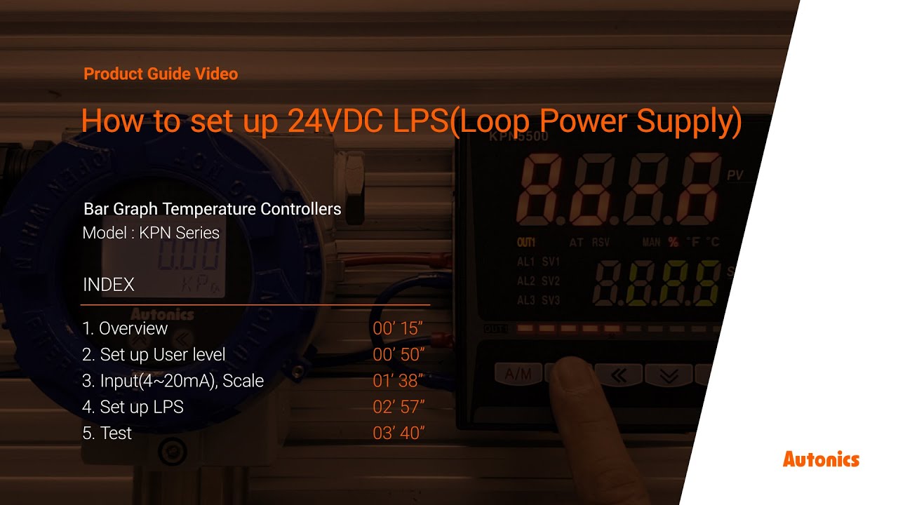 Autonics Tutorial : How to set up 24VDC LPS(Loop Power Supply) - YouTube
