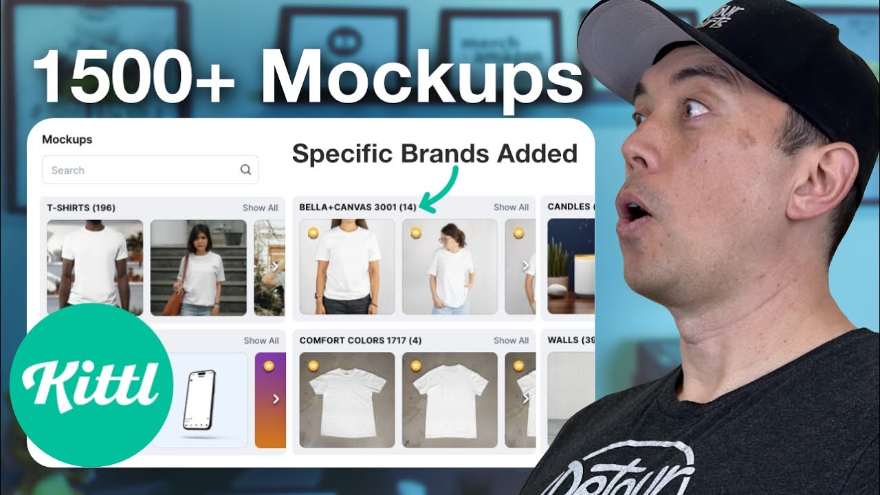 So Many Mockups on Kittl 2024! See all the products - YouTube