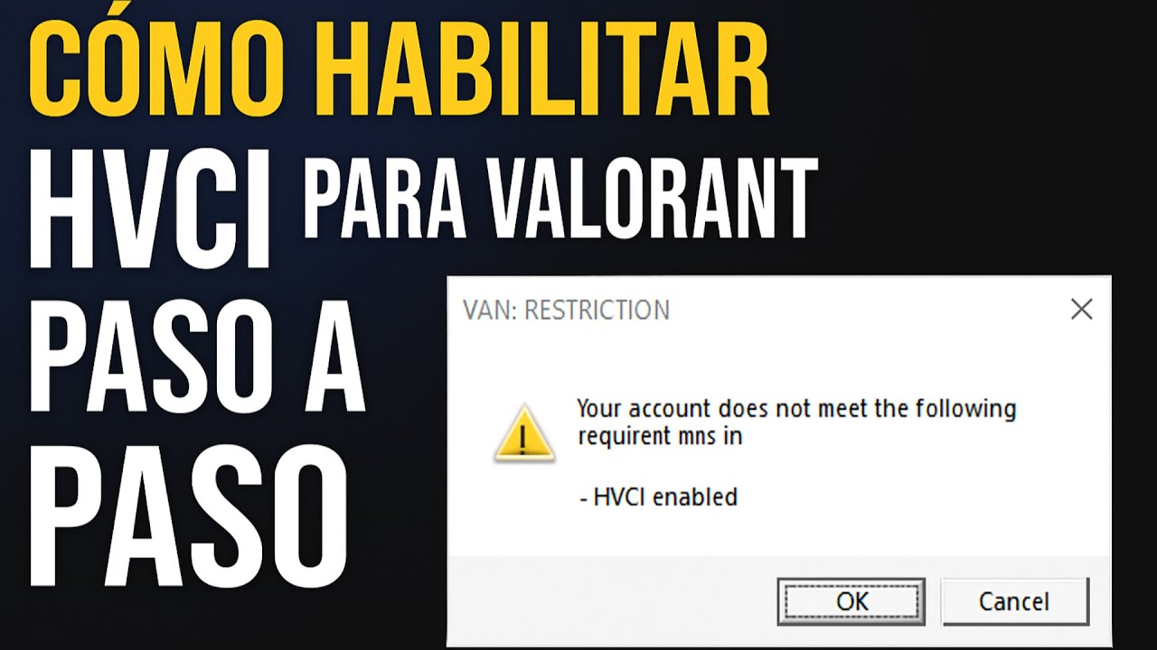 Cómo habilitar HVCI para Valorant paso a paso 🎮🔥 - MPardo Tech - YouTube