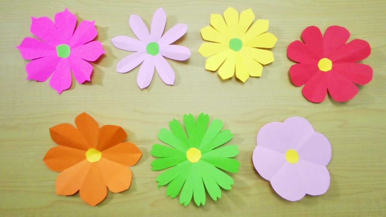 Cara Buat Bunga Kertas Mudah | Cara membuat bunga dari kertas origami ...