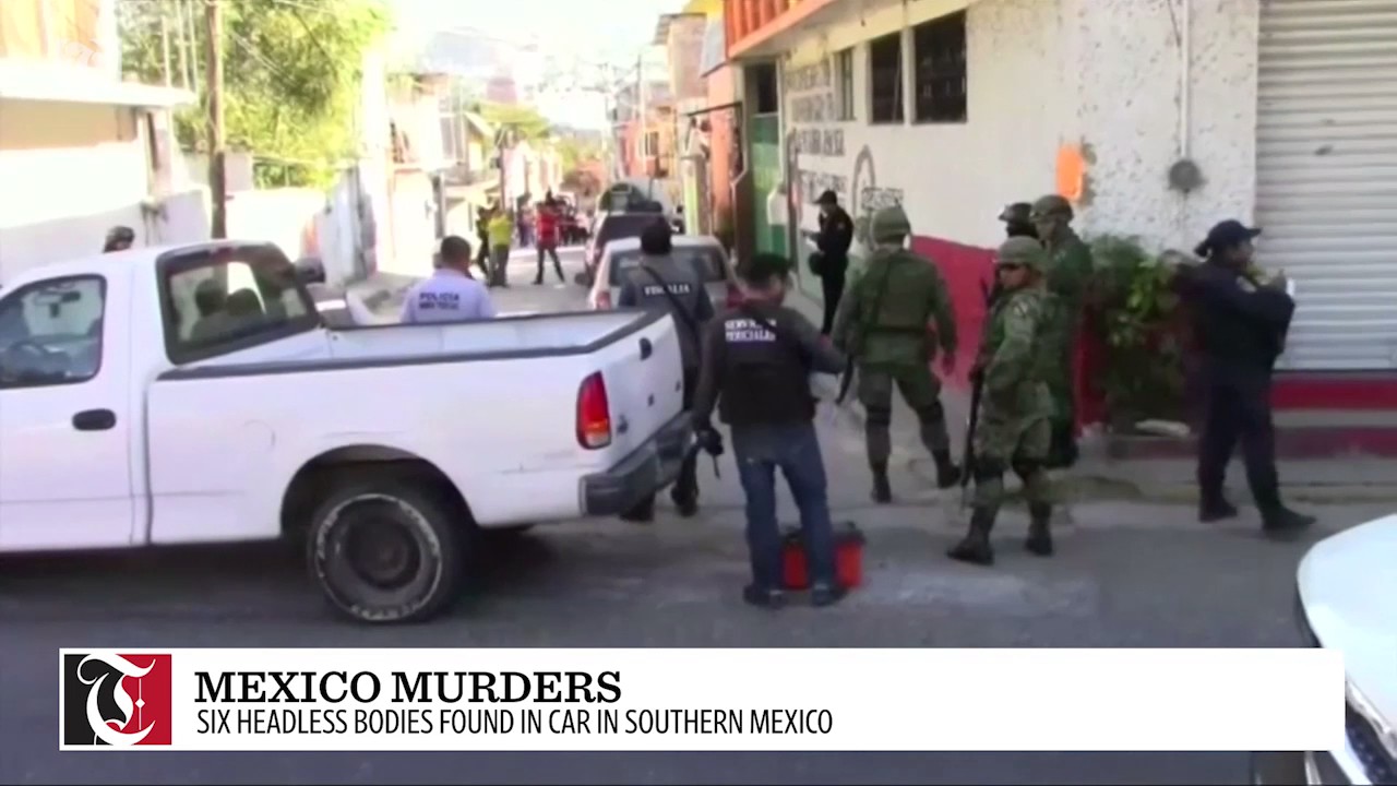 Six headless bodies found in car in southern Mexico - YouTube
