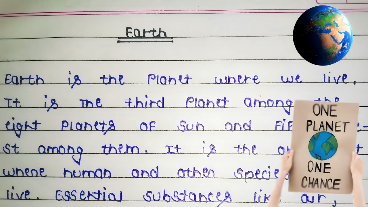 Earth Essay Writing In English | About Our Planet Earth In English ...