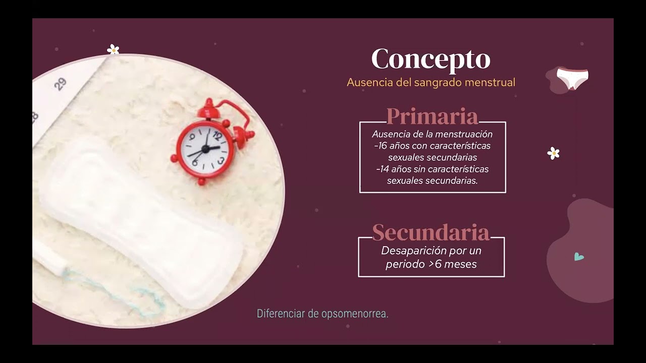 AMENORREA Y SÍNDROME DE OVARIO POLIQUÍSTICO - YouTube