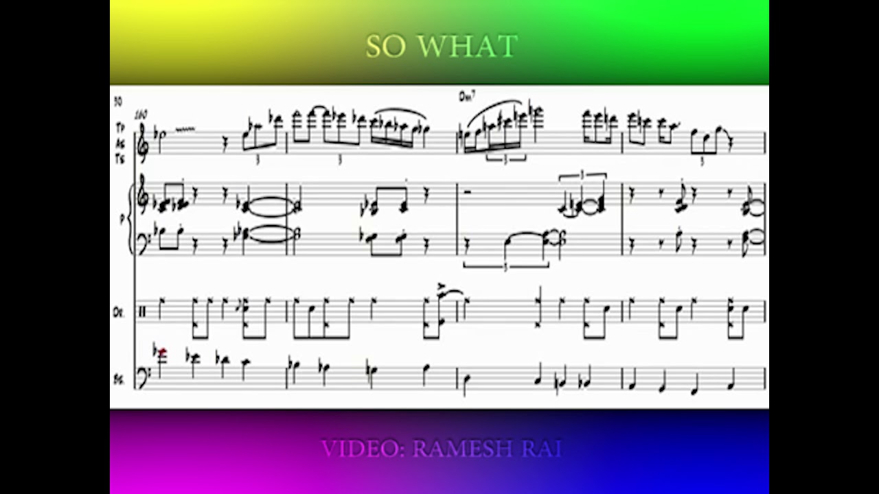 So What with score - YouTube