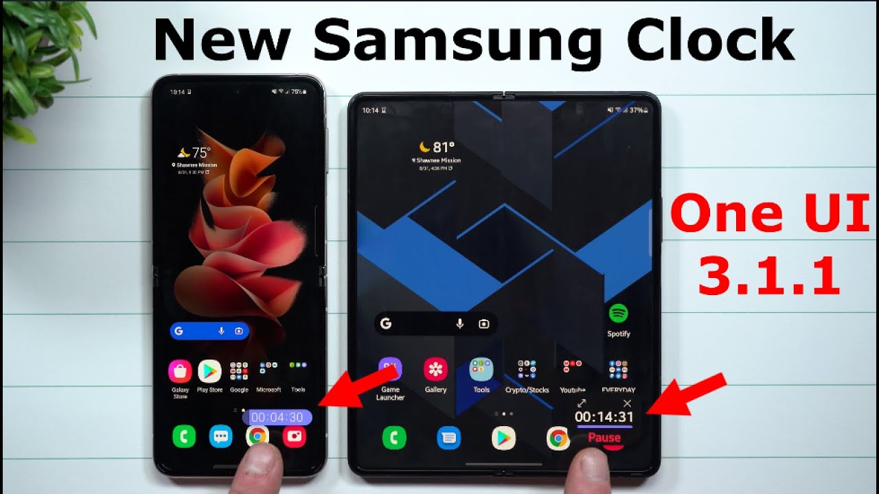 Samsung's New & Updated Clock - Samsung One UI 3.1.1 - YouTube