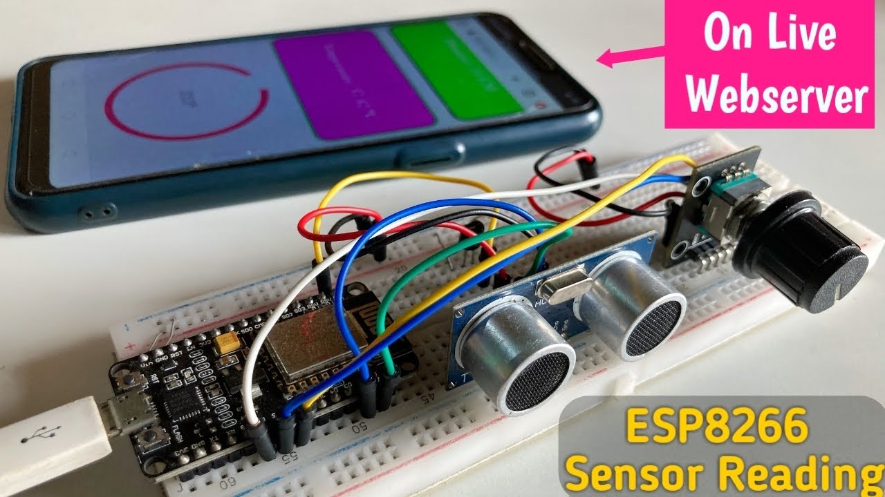 Esp8266 Live Sensor Data Without Iot Youtube