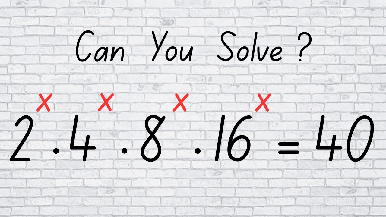 Japanese | A very nice exponential algebra math problem | Math olympiad ...