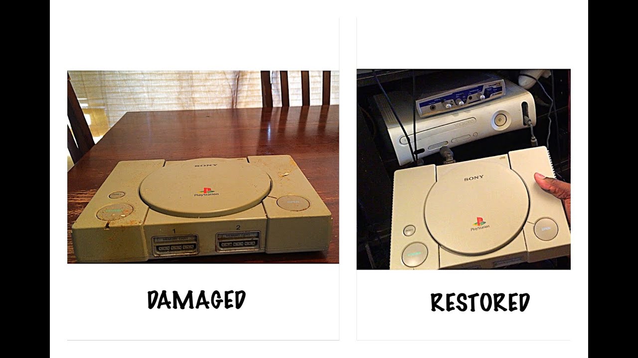 I RESTORED MY RETRO PLAYSTATION ONE CONSOLE - YouTube