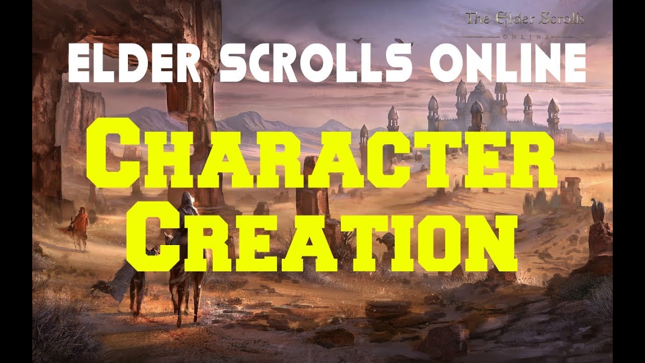 Elder Scrolls Online Character Creation Preview - YouTube