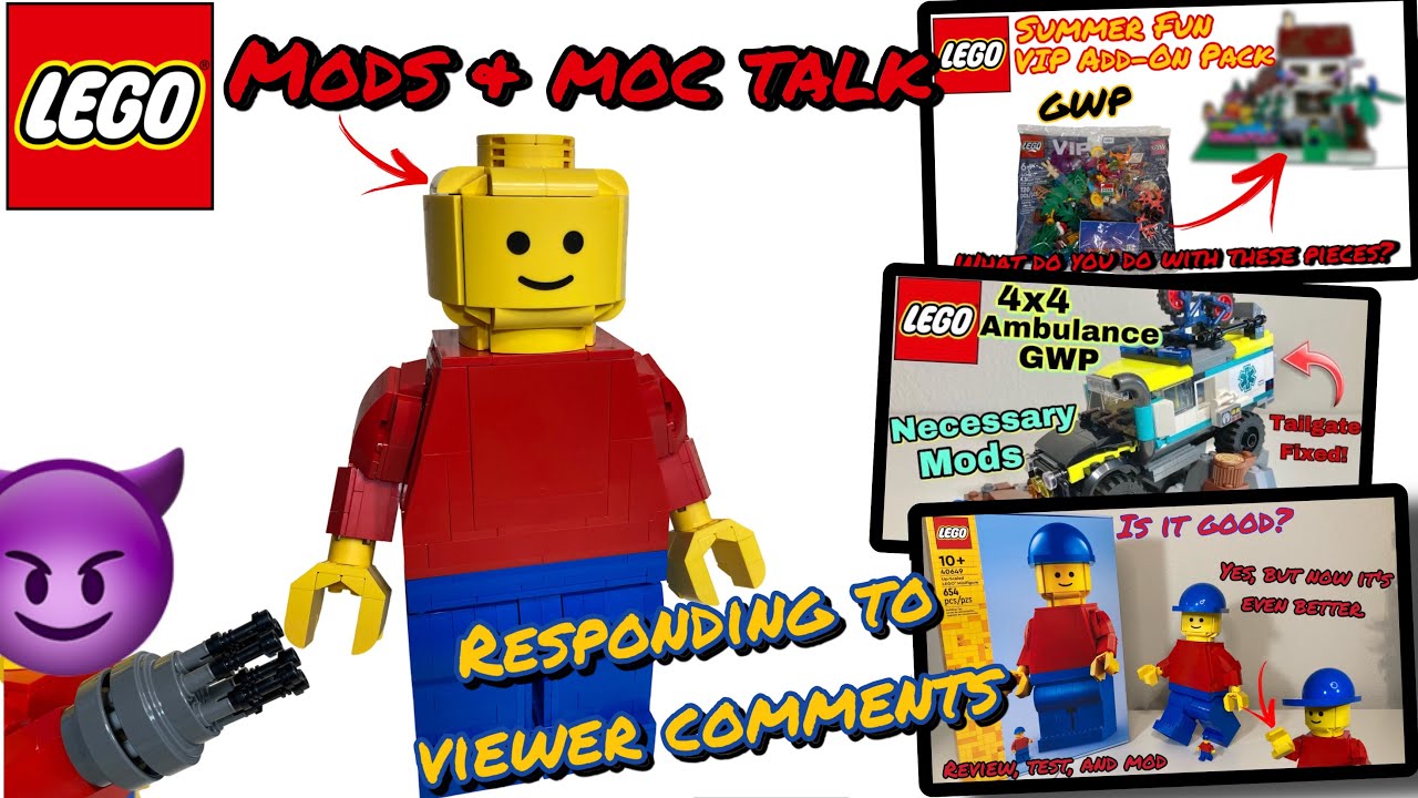 Head Mod / Up-Scaled LEGO Minifigure 40649 - YouTube