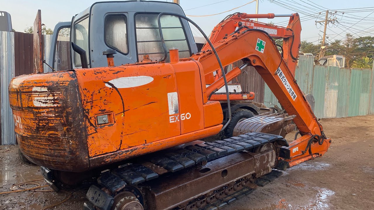 HITACHI EX60-5 Cực đẹp, sơn zin, bơm máy bao test ga granty (đã bán ...