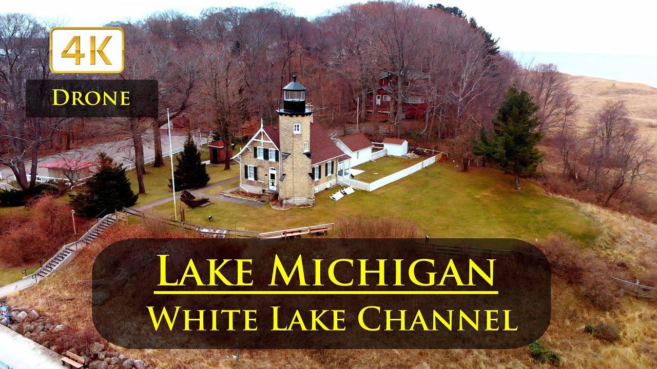 Lake Michigan: White Lake Channel (4K Drone Video) - YouTube