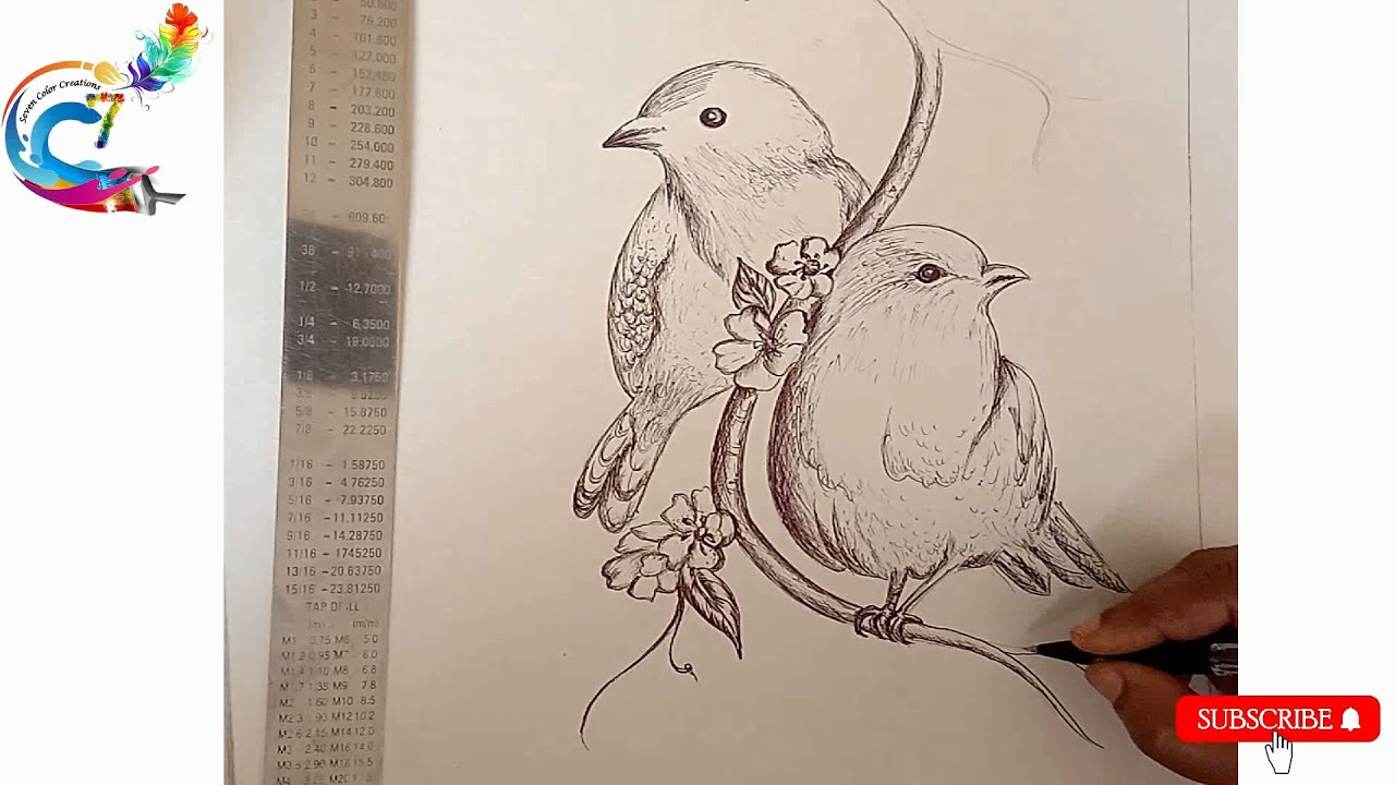 Pen Art for Making Birds - YouTube