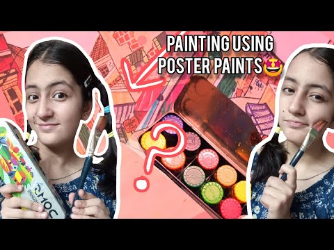 Painting using Poster Paints🎨🖌️ - YouTube