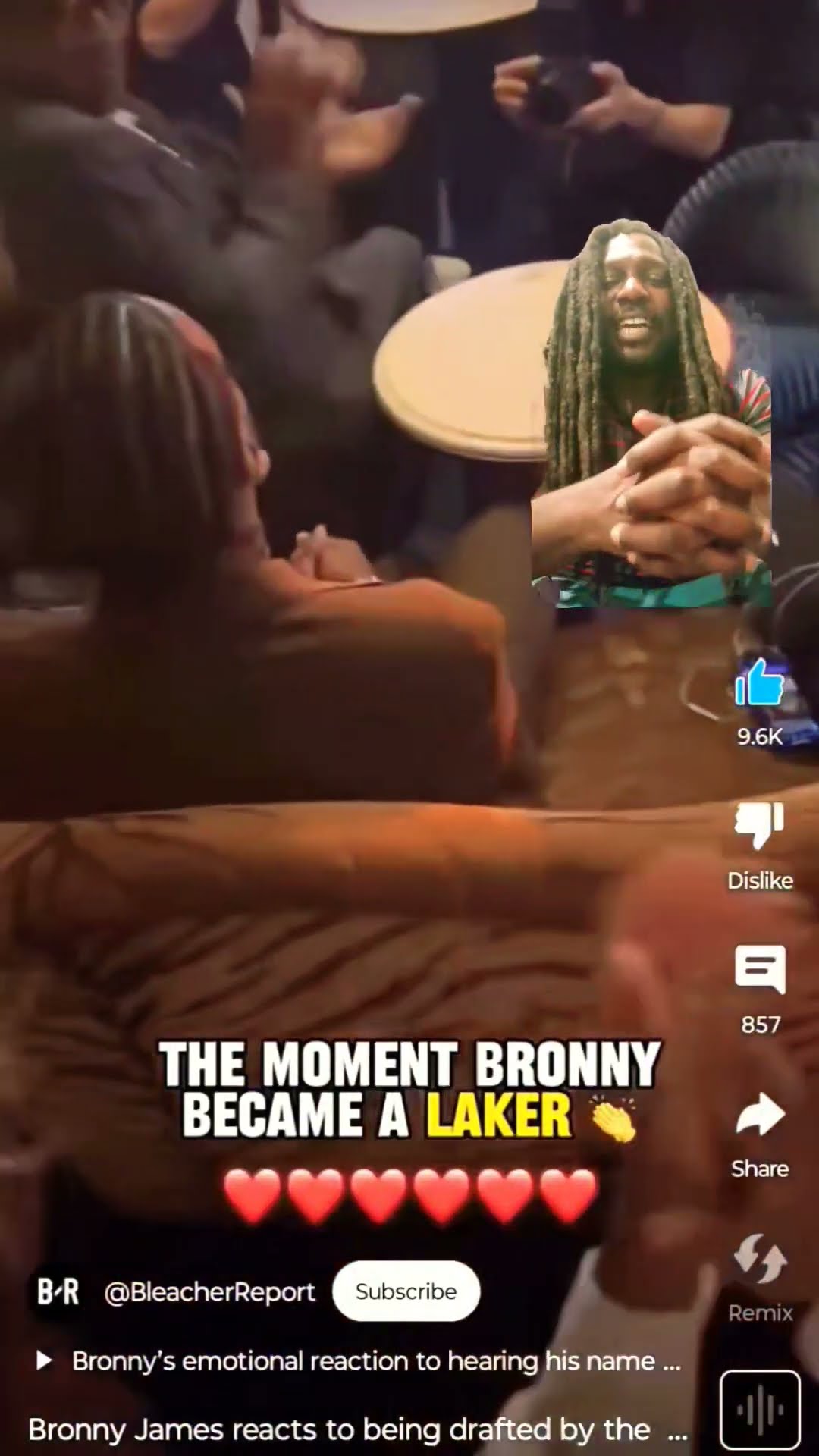 Bronny James draft party video TMP reaction - YouTube