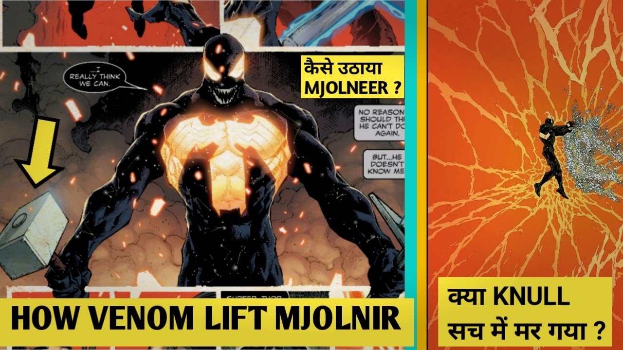 How VENOM/GOD OF light LIFT MJOLNIR in King in Black Story line ...