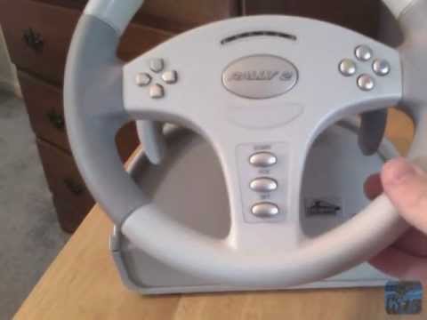 Pelican Rally 2 Steering Wheel for Sega Dreamcast - YouTube