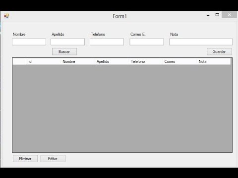 Crear una Agenda con Access y Visual Basic.NET Parte 1 - YouTube