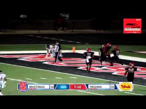 Dwain Smith Interception on Defense (Memphis East VS Muscle Shoals ...