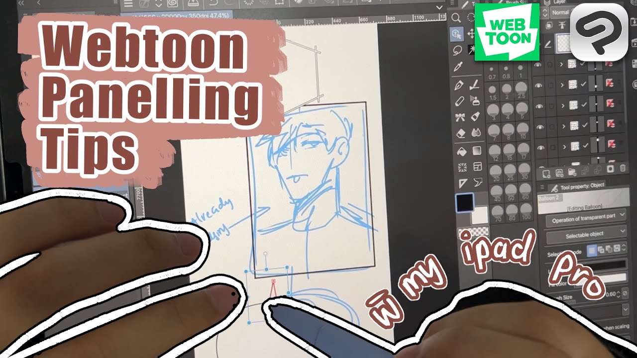 Webtoon Panelling Tips | Clip studio + Ipad | - YouTube