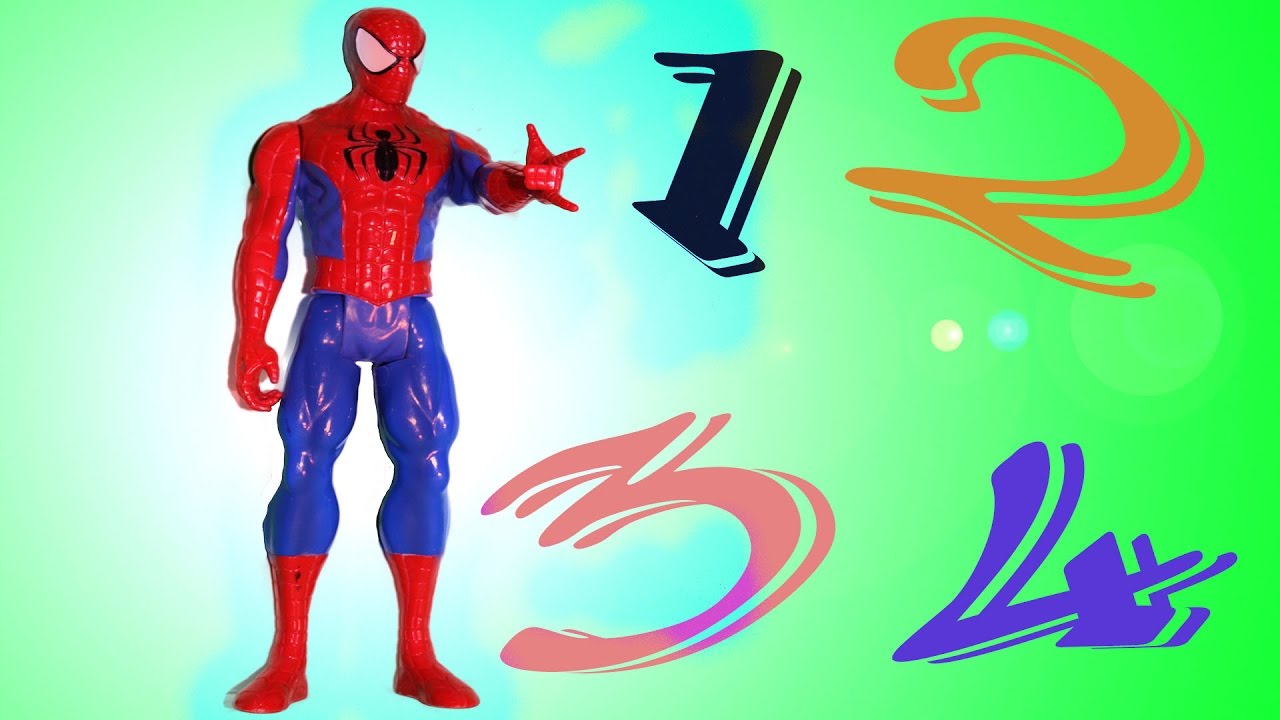 Numbers 1-10 with Spiderman - Learning with fun for Kids. - YouTube