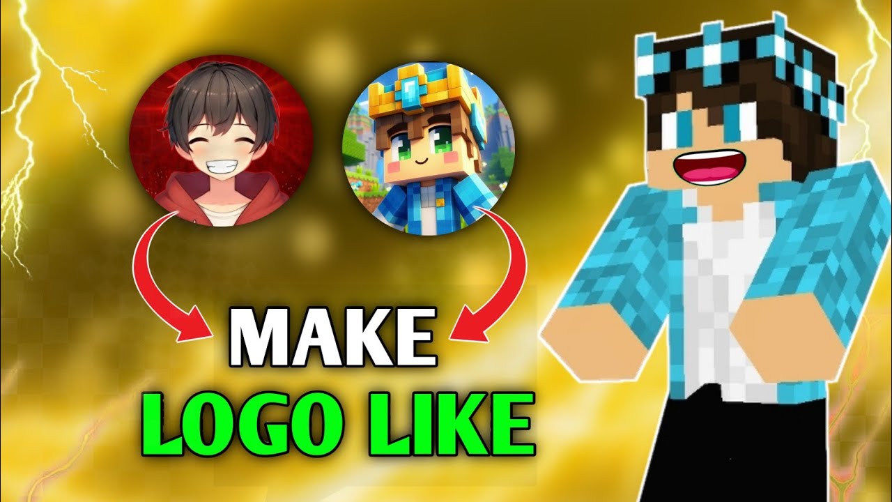 How to Make Minecraft Animated Logo🤯 | Make Minecraft🖥 PFP For YouTube ...