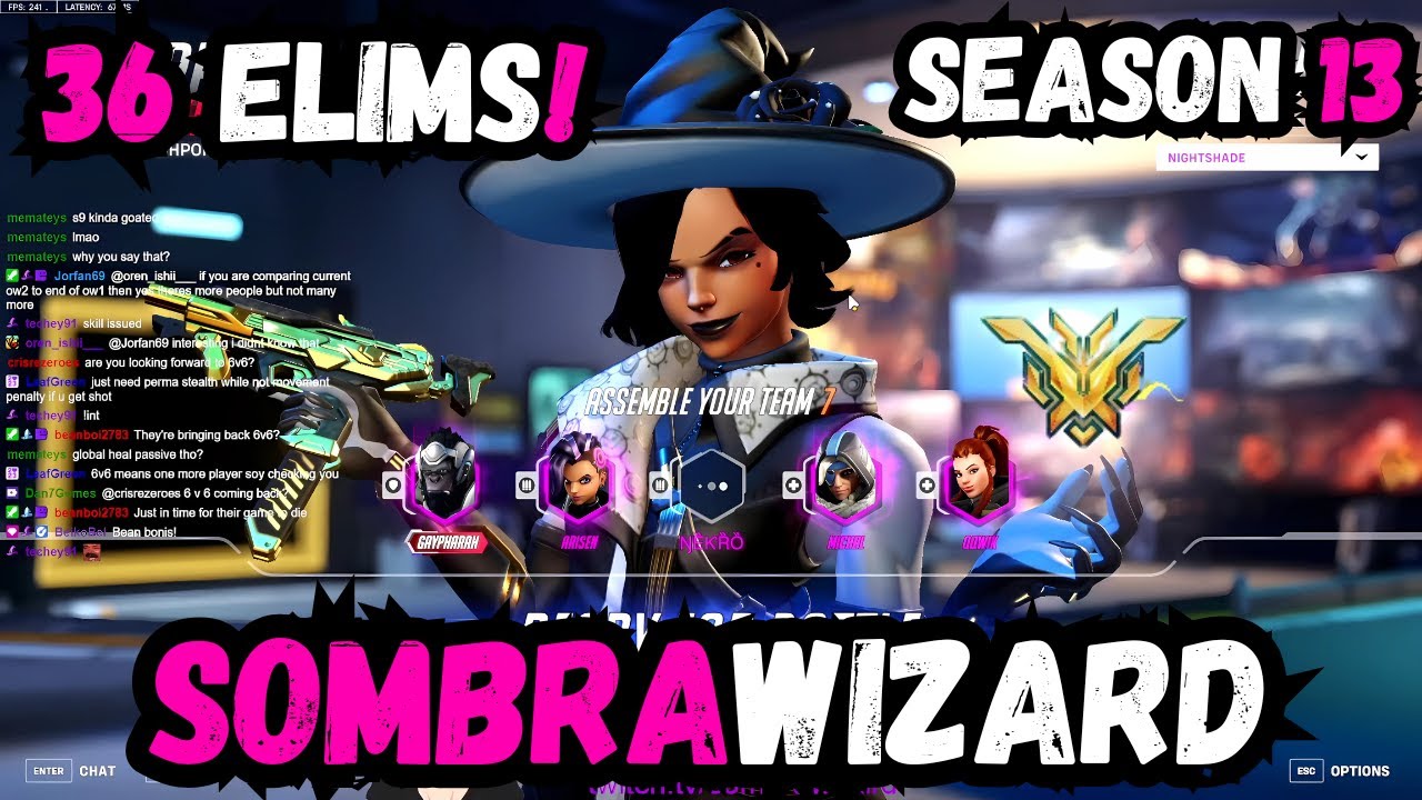 36 Elims! HOW TO PLAY REWORKED SOMBRA! SOMBRA WIZARD | OVERWATCH 2 TOP ...