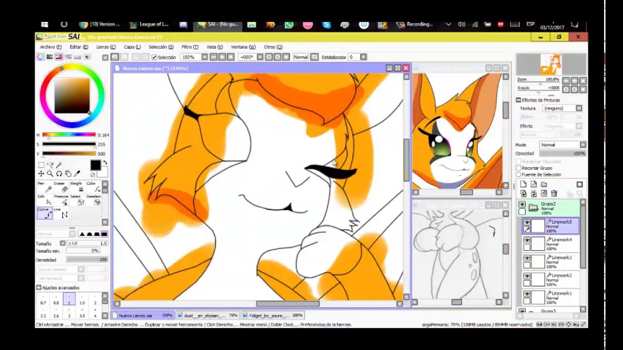 [Speedpaint] Fidget From Dust: An Elysian Tail - YouTube