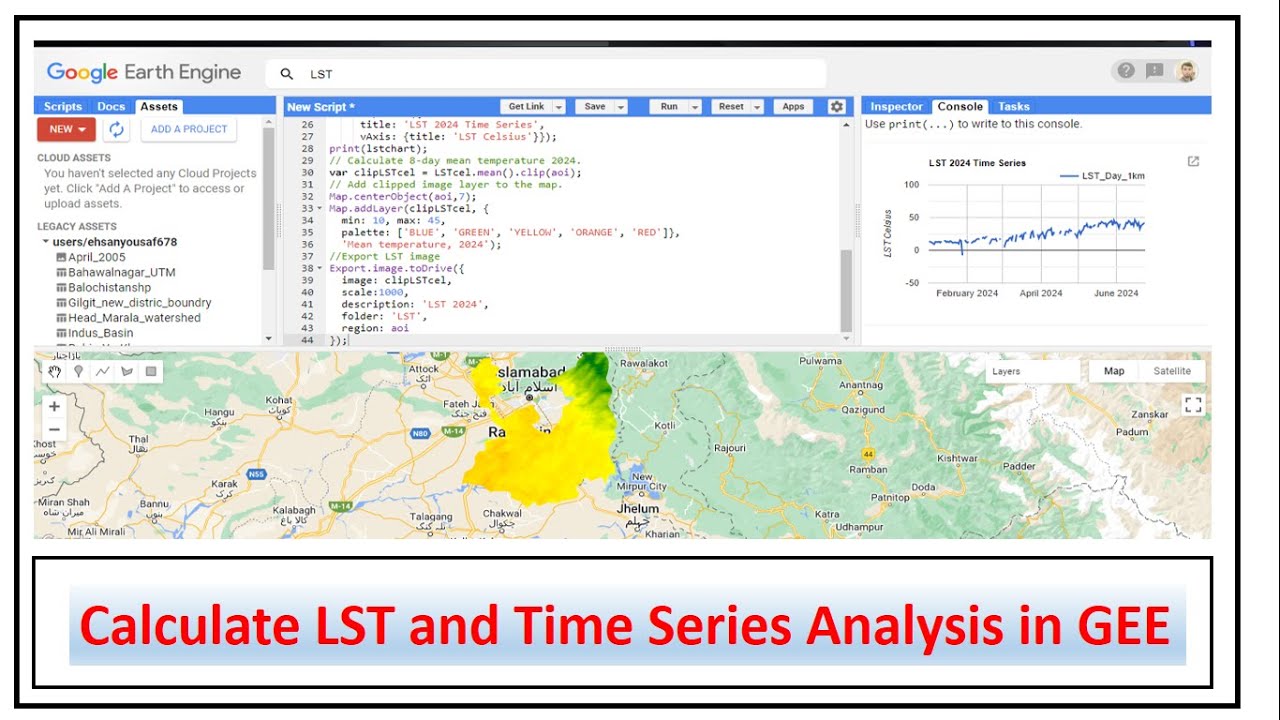 How to Calculate LST and Time Series Analysis in Google Earth Engine ...