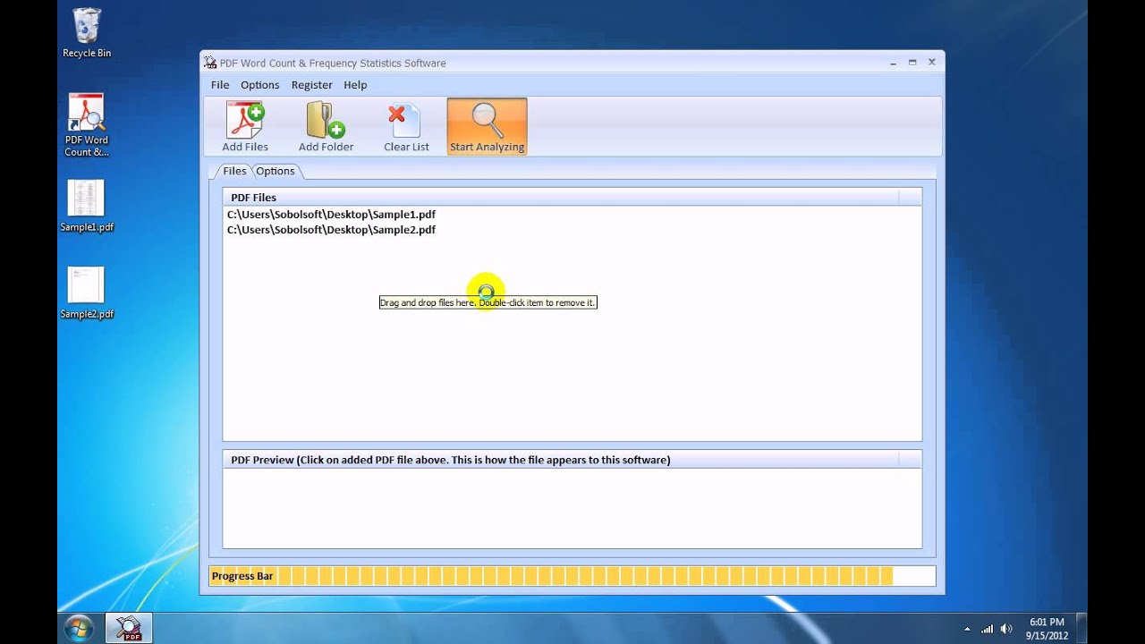 How To Use PDF Word Count & Frequency Statistics Software - YouTube