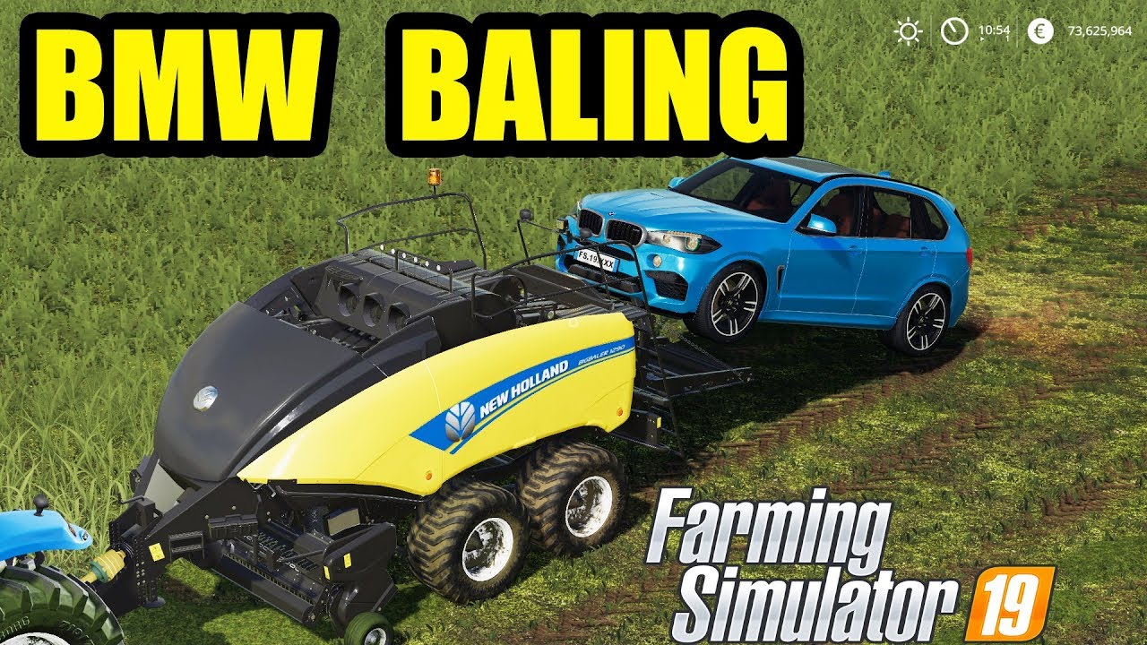 Farming Simulator 19 | BMW - CAR BALING - COMMENT MISSION !!! - YouTube